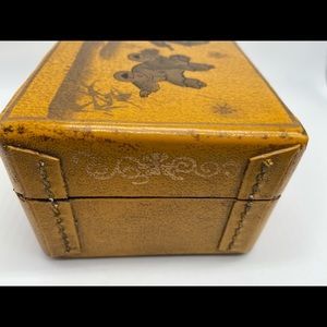 Accents | Mid 2th Century Chinese Leather Hand Painted Box | Poshmark